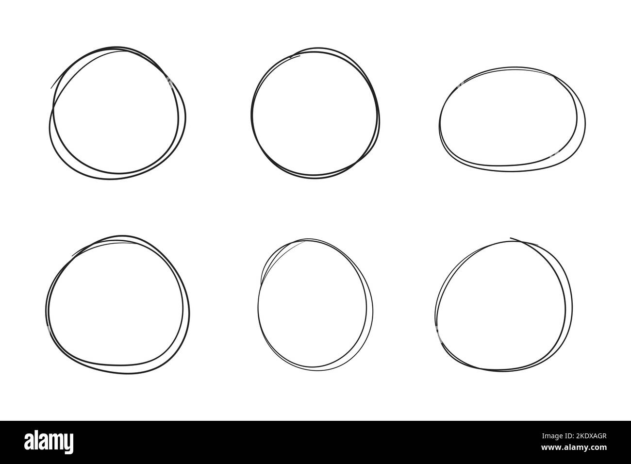 hand drawn circle doodle illustration Stock Vector Image & Art - Alamy