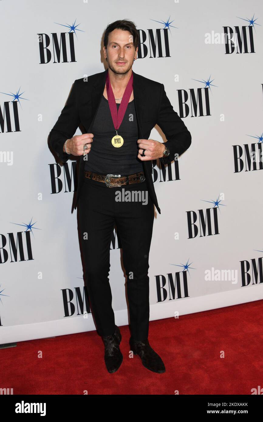 08 November 2022 - Nashville, Tennessee - Russell Dickerson. 68th BMI ...