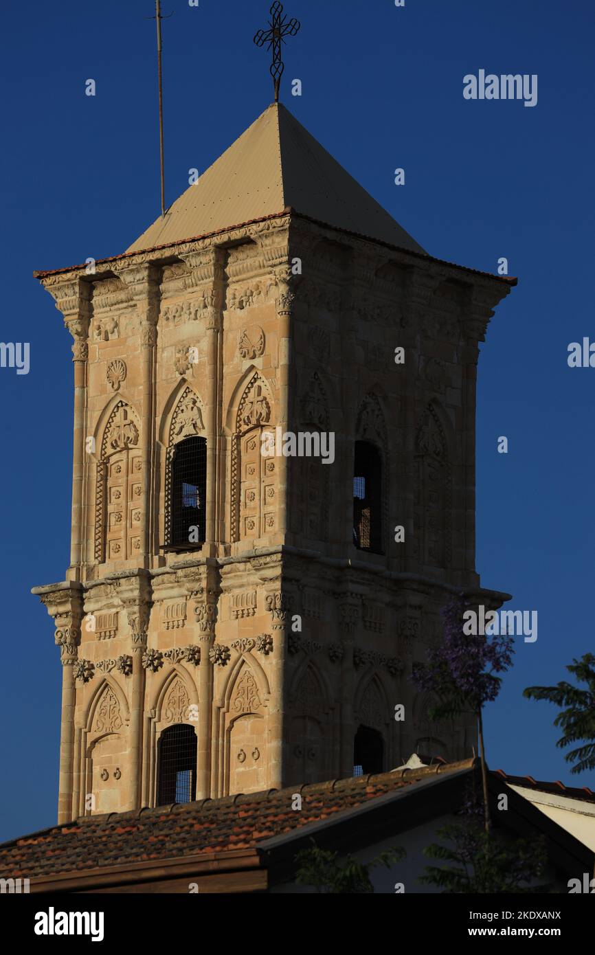 May 23, 2022, Larnaca, Cyprus: Bell tower of The Church of St Lazarus ...