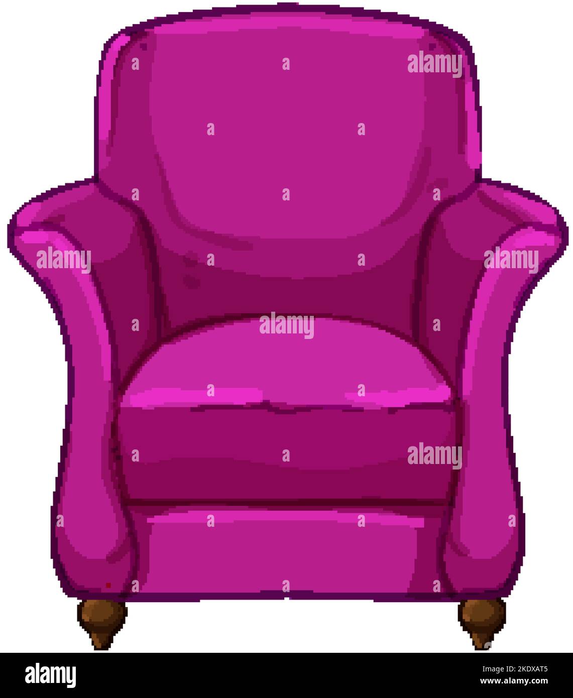 home armchair chair cartoon vector illustration Stock Vector Image ...