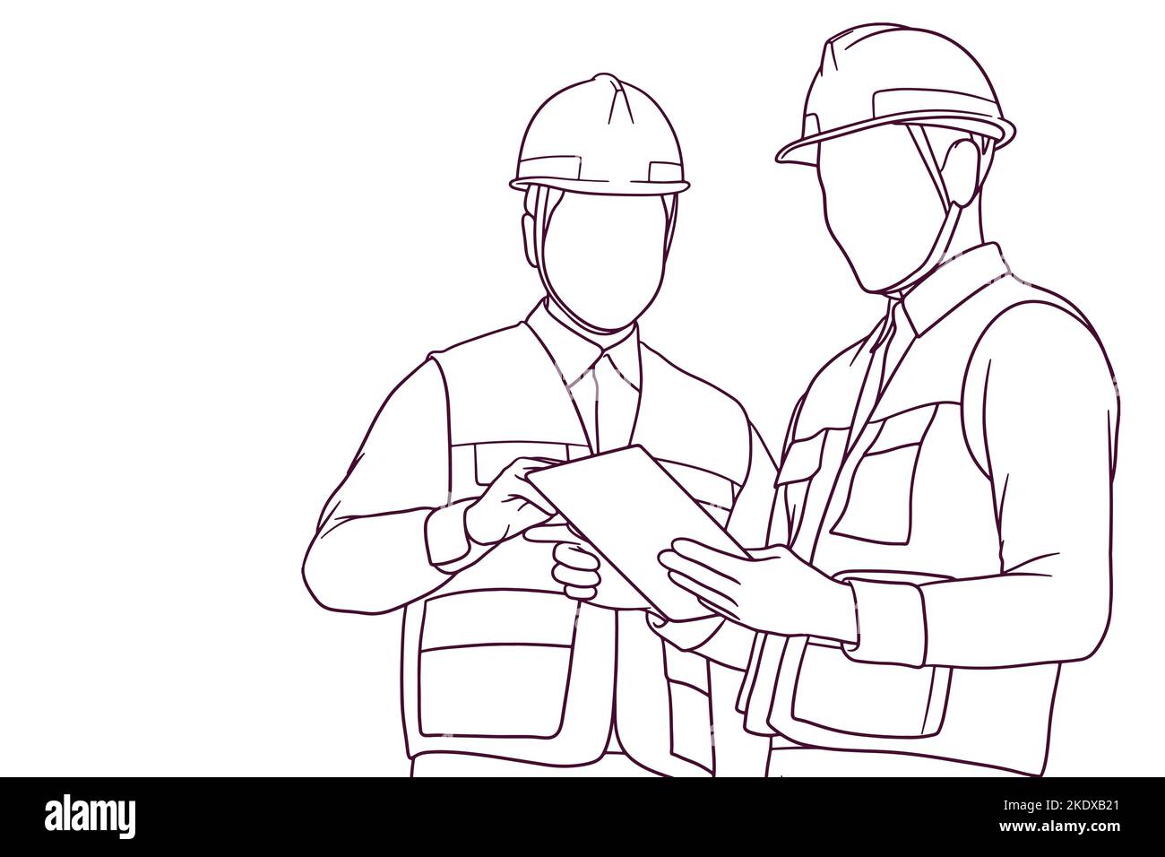 Professional engineer planning team Stock Vector Images - Alamy