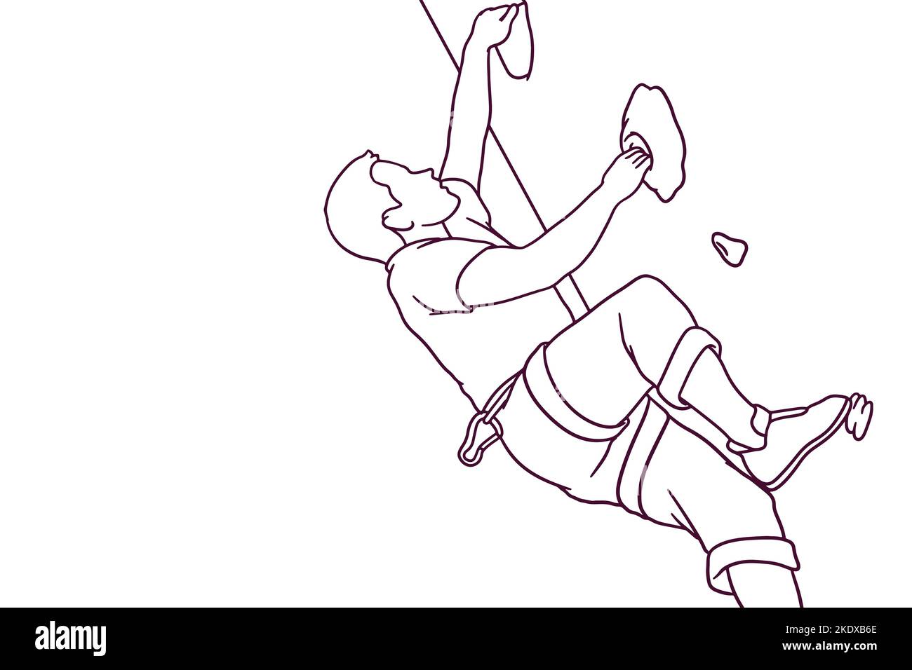 Line fitness man doing Stock Vector Images - Alamy