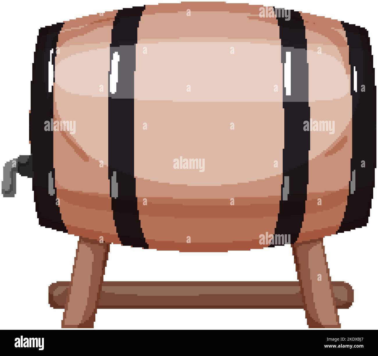 winery barrel wine cartoon vector illustration Stock Vector Image & Art ...