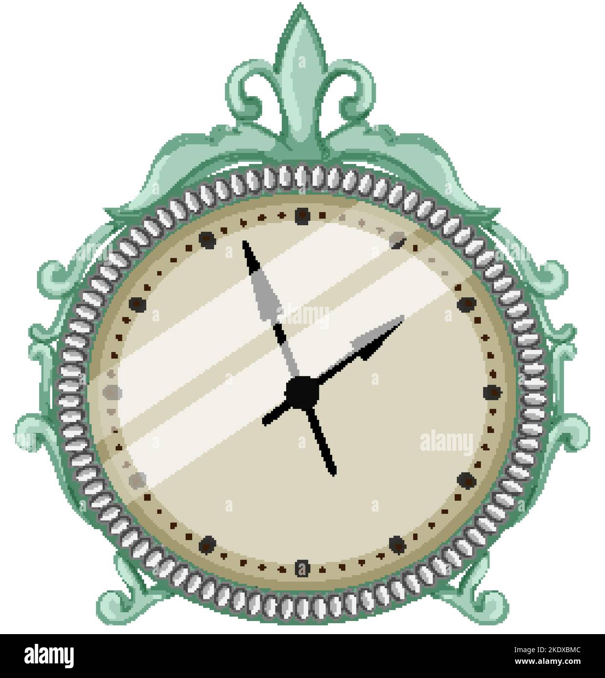 watch clock vintage cartoon vector illustration Stock Vector Image ...