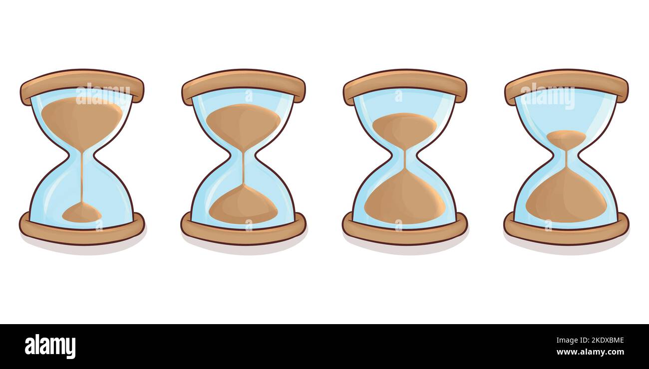set of hand drawn hourglass Stock Vector Image & Art - Alamy