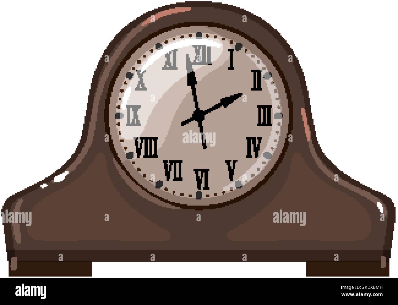 hour clock vintage cartoon vector illustration Stock Vector Image & Art ...
