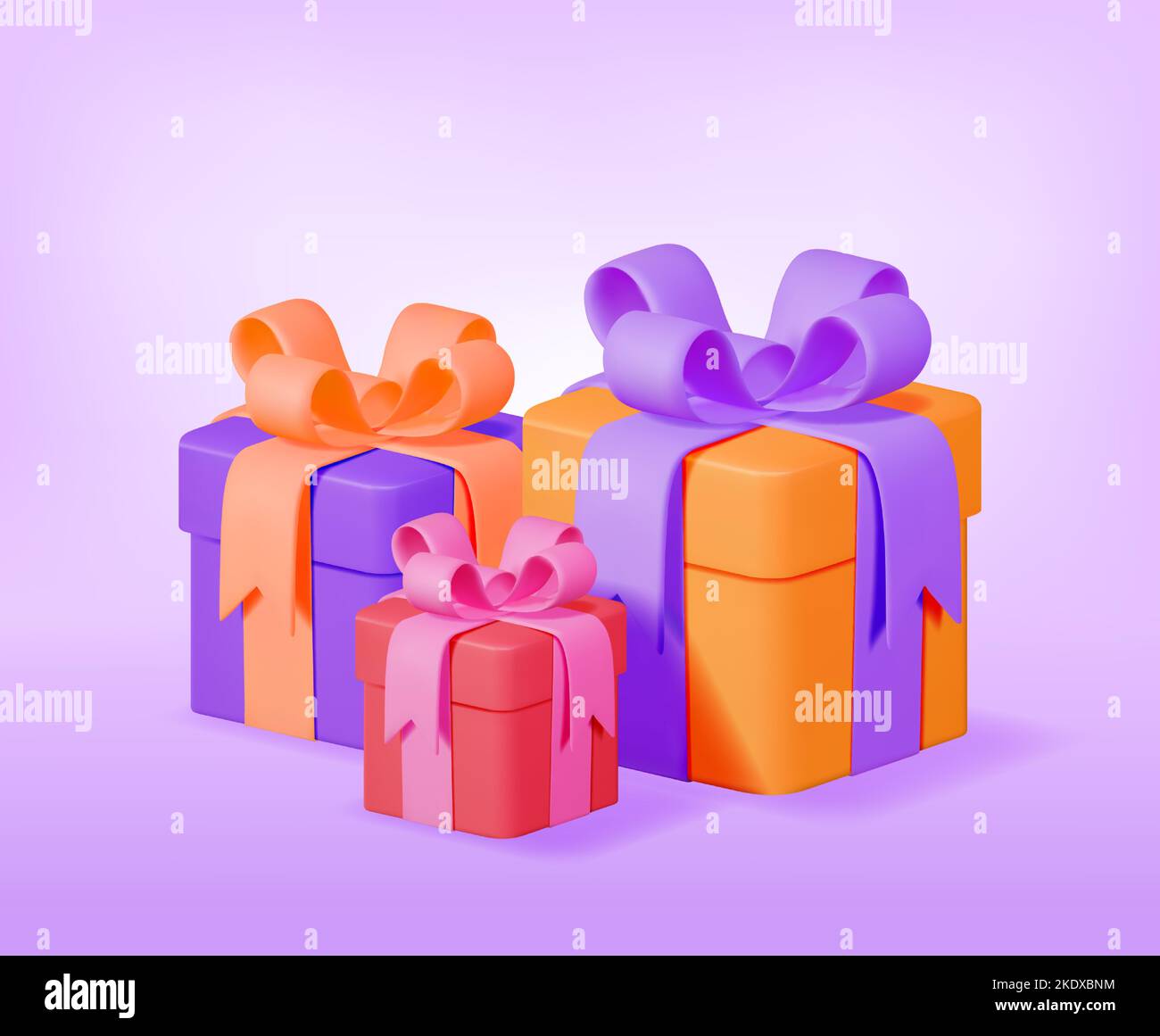 3D Gift Boxes Pile Isolated Stock Vector Image & Art - Alamy