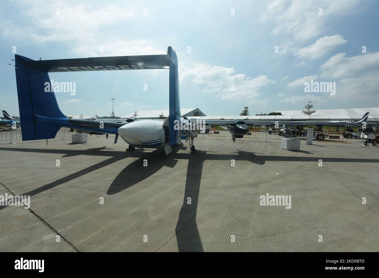 ZHUHAI, CHINA - NOVEMBER 9, 2022 - TWIN-TAILED SCORPION D UAV is seen ...