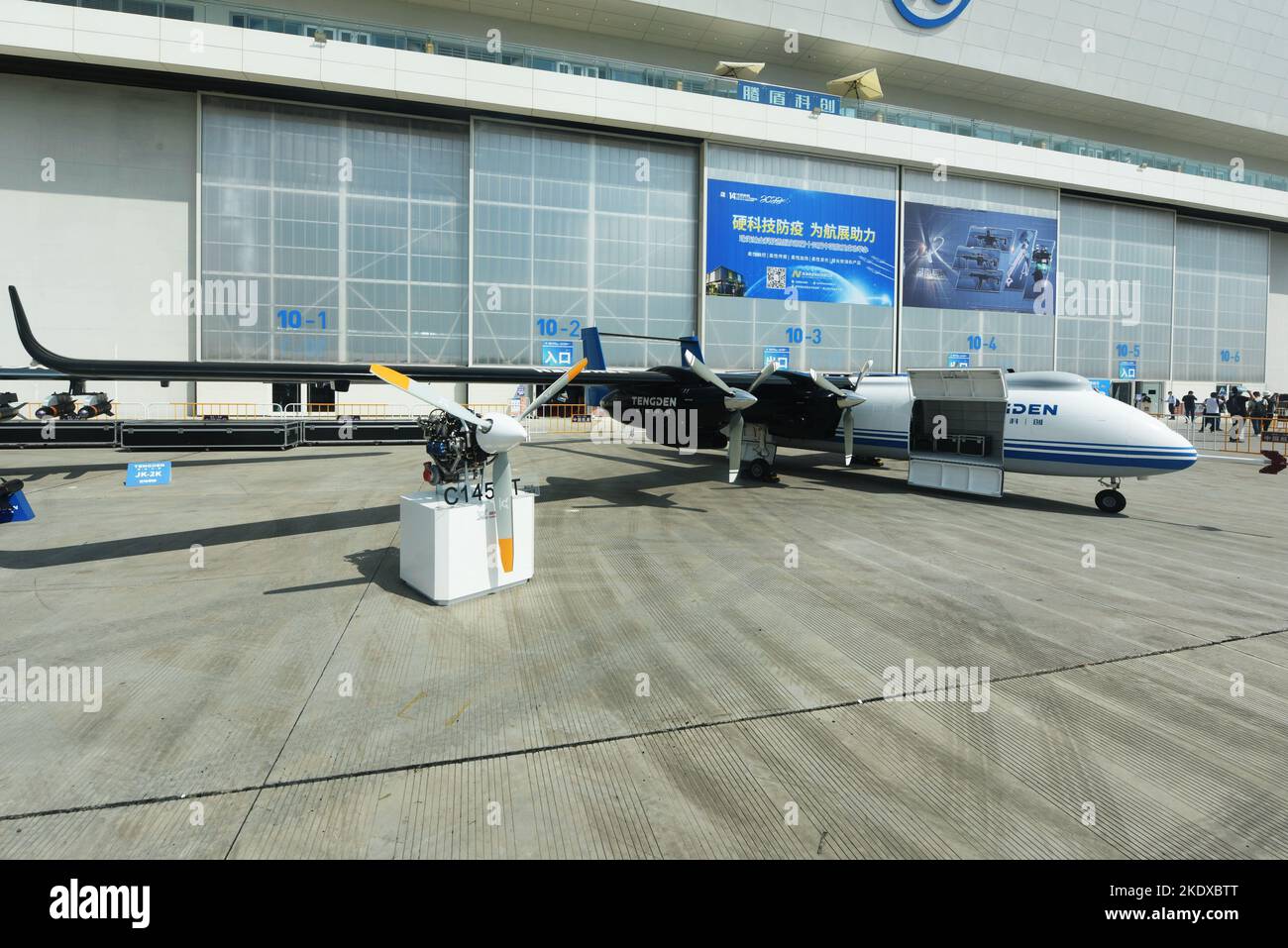 ZHUHAI, CHINA - NOVEMBER 9, 2022 - TWIN-TAILED SCORPION D UAV is seen ...