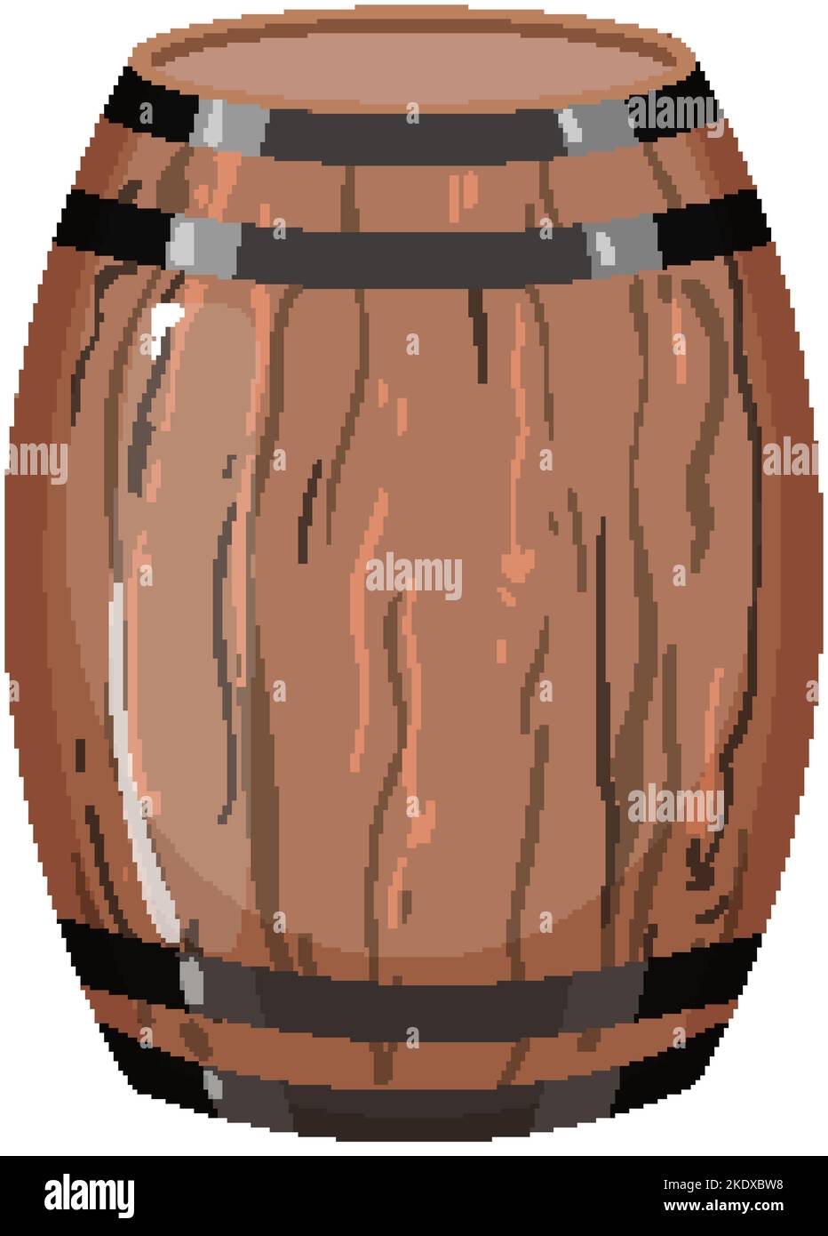 cask barrel wine cartoon vector illustration Stock Vector Image & Art ...