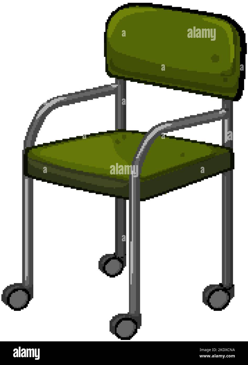 modern office chair cartoon vector illustration Stock Vector Image ...