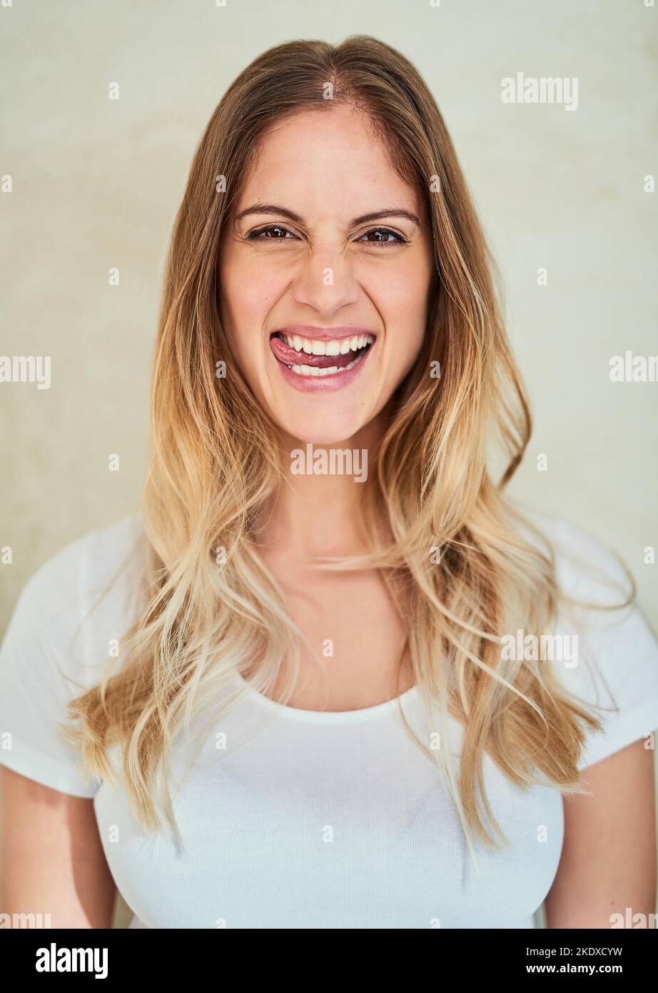 Shes full of personality. Portrait of an attractive young woman ...