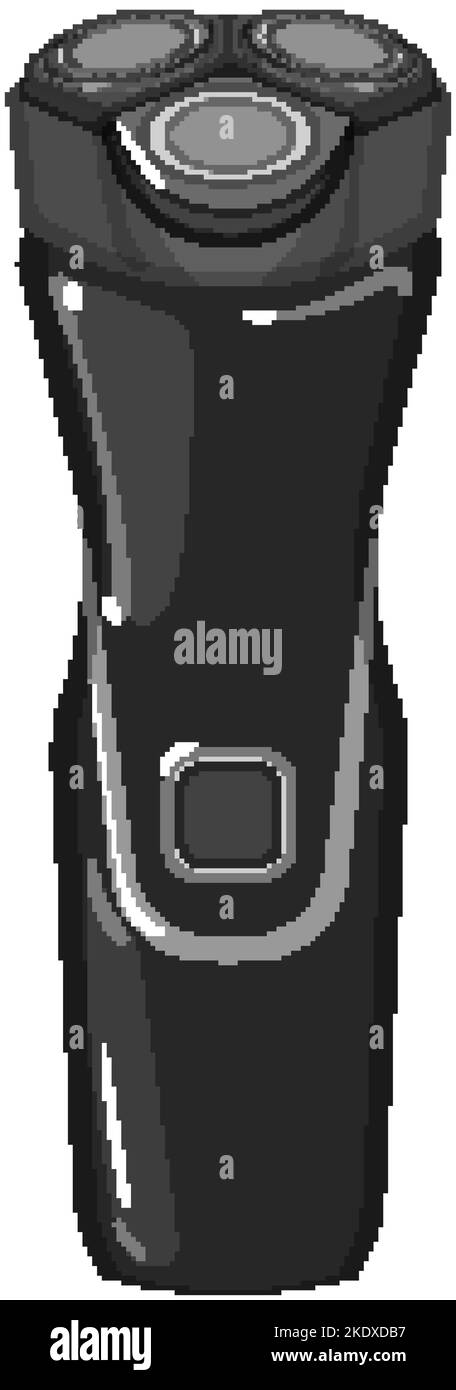 care shaver electric cartoon vector illustration Stock Vector Image ...