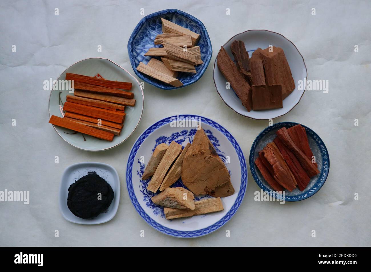 chinese pigment for dying fabric Stock Photo - Alamy