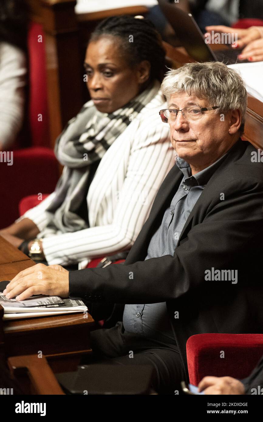 Deputy, Eric Coquerel attends a session of Questions to the Government ...