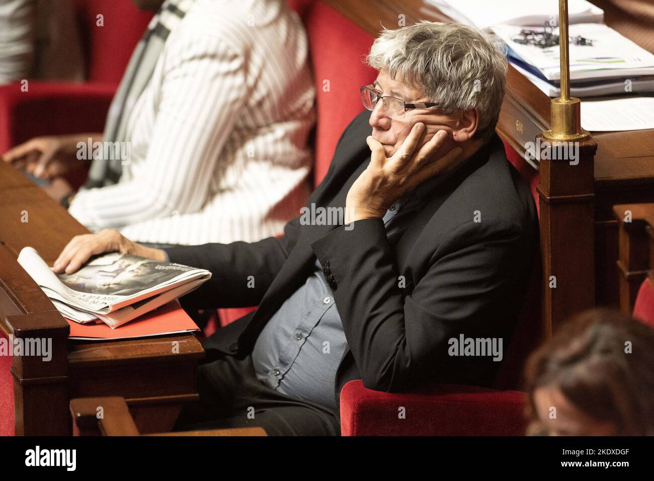 Deputy, Eric Coquerel attends a session of Questions to the Government ...