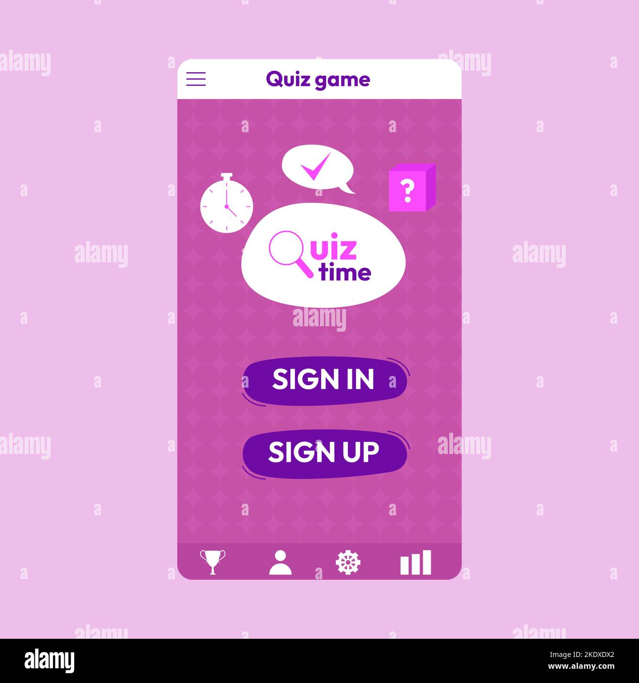 Quiz Test Lottery Millionaire Menu Template Quiz Game Frame Main Menu
