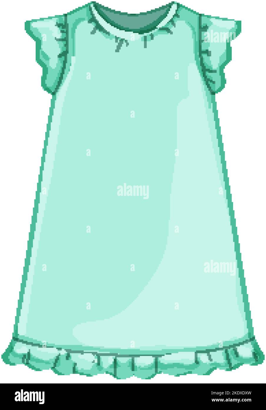 silk sleepshirt girl cartoon vector illustration Stock Vector Image ...