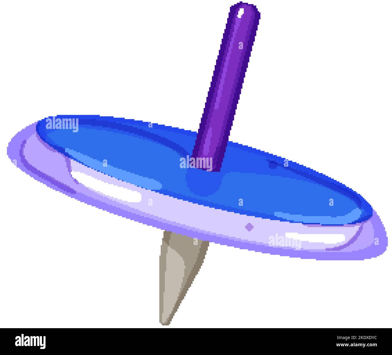 game spinning top toy cartoon vector illustration Stock Vector Image ...