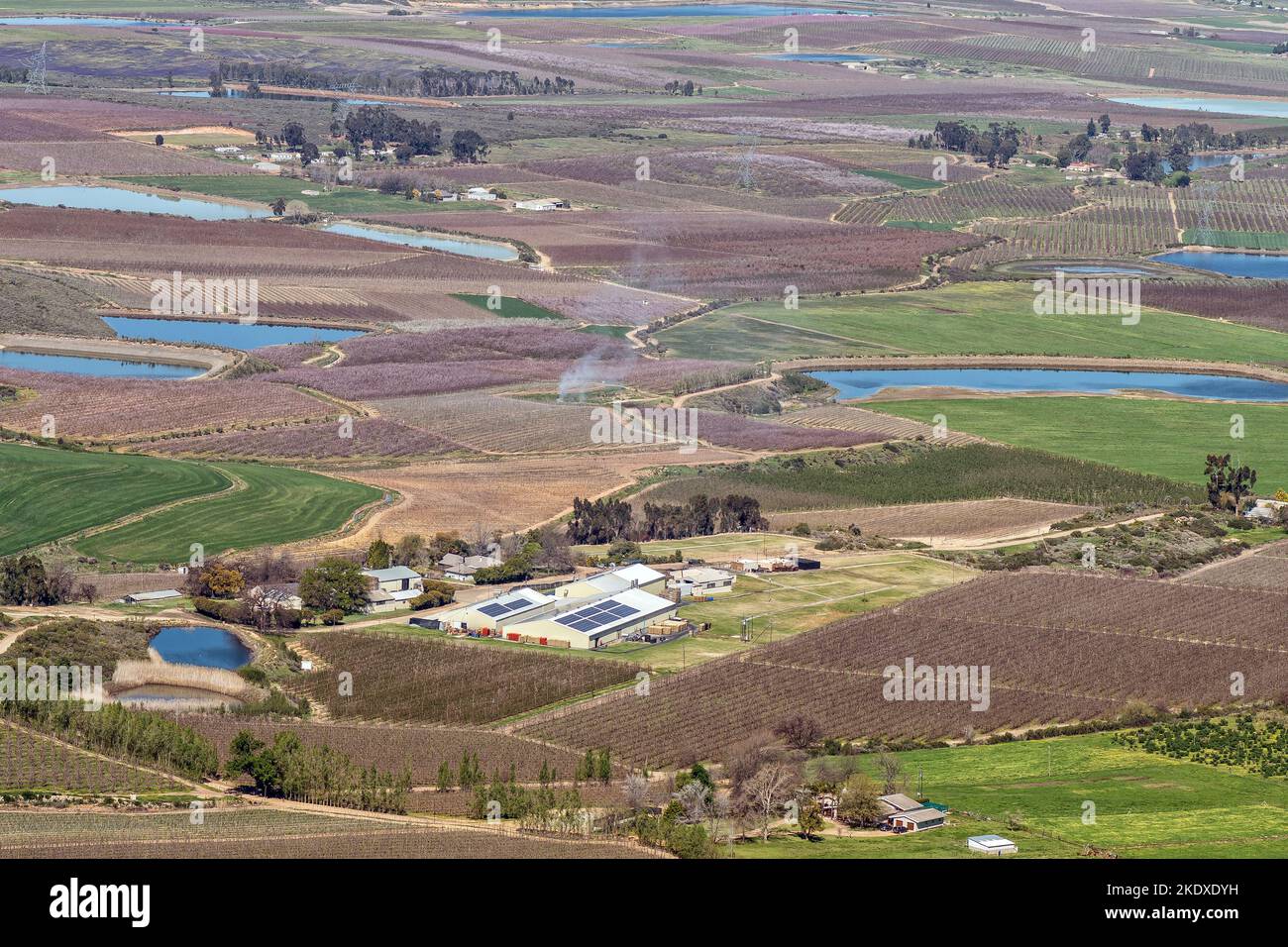 View from the Gydo Pass near Ceres in the Western Cape Province ...