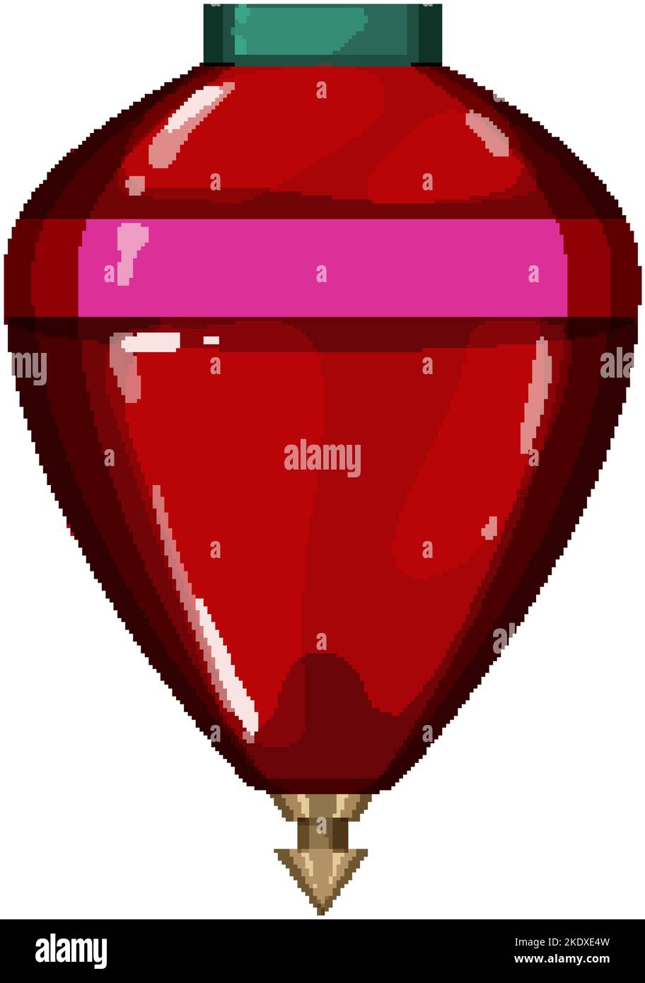 playful spinning top toy cartoon vector illustration Stock Vector Image ...