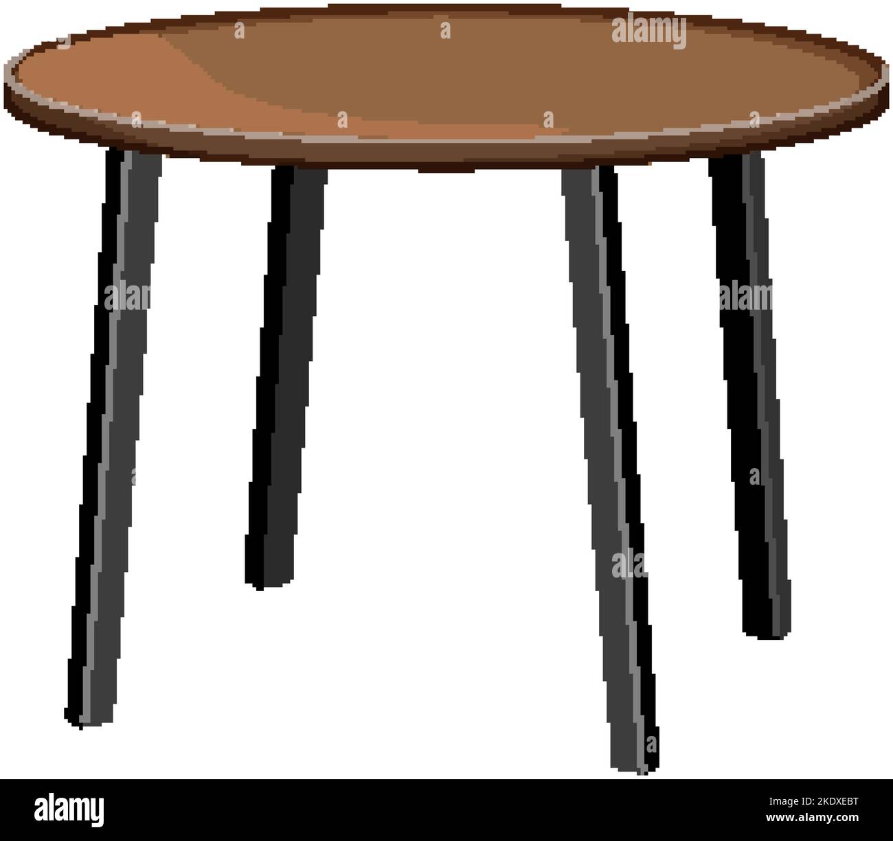 wooden table dining cartoon vector illustration Stock Vector Image ...