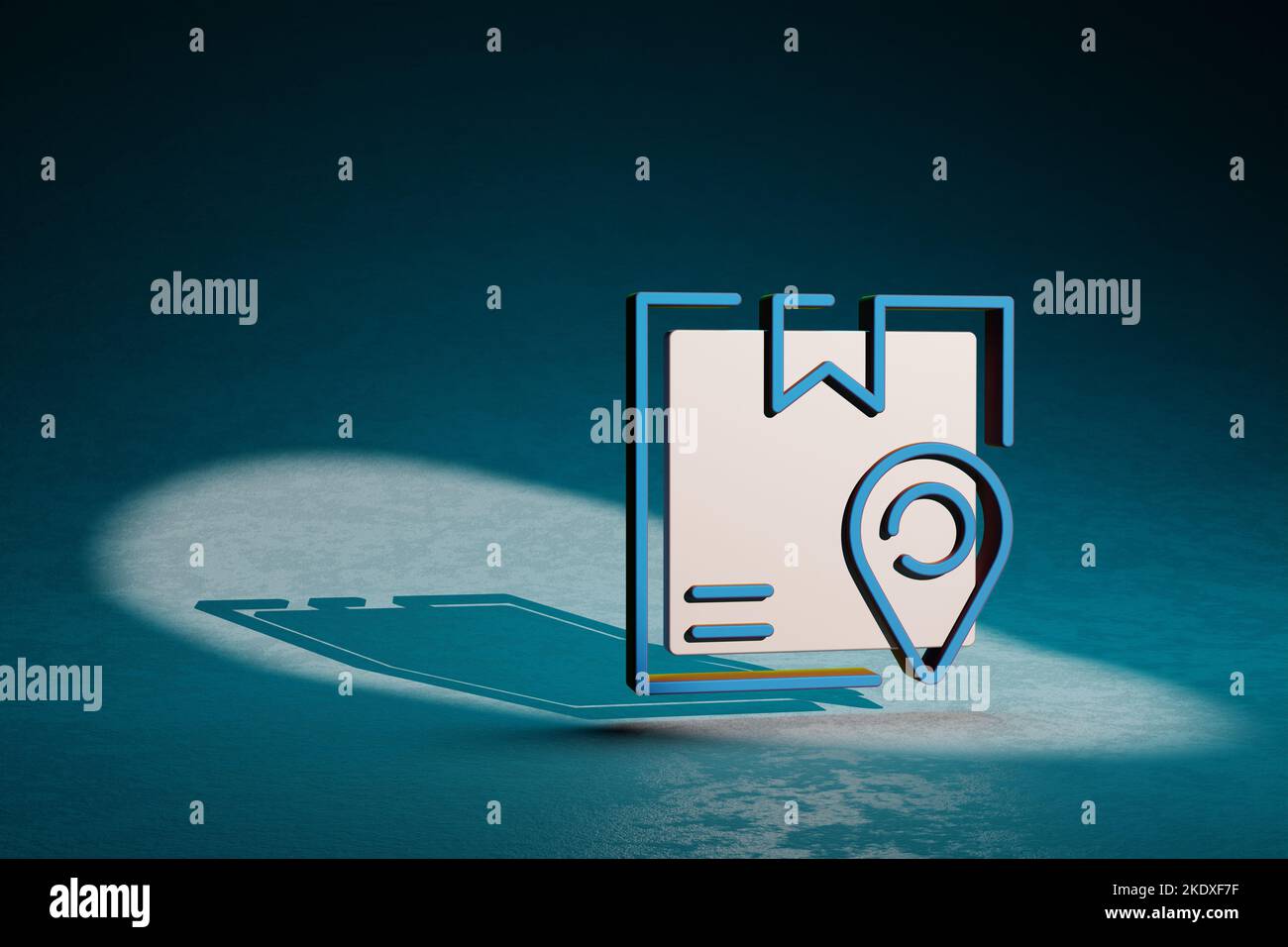 Beautiful abstract illustrations Delivery Box Tracking Location symbol ...