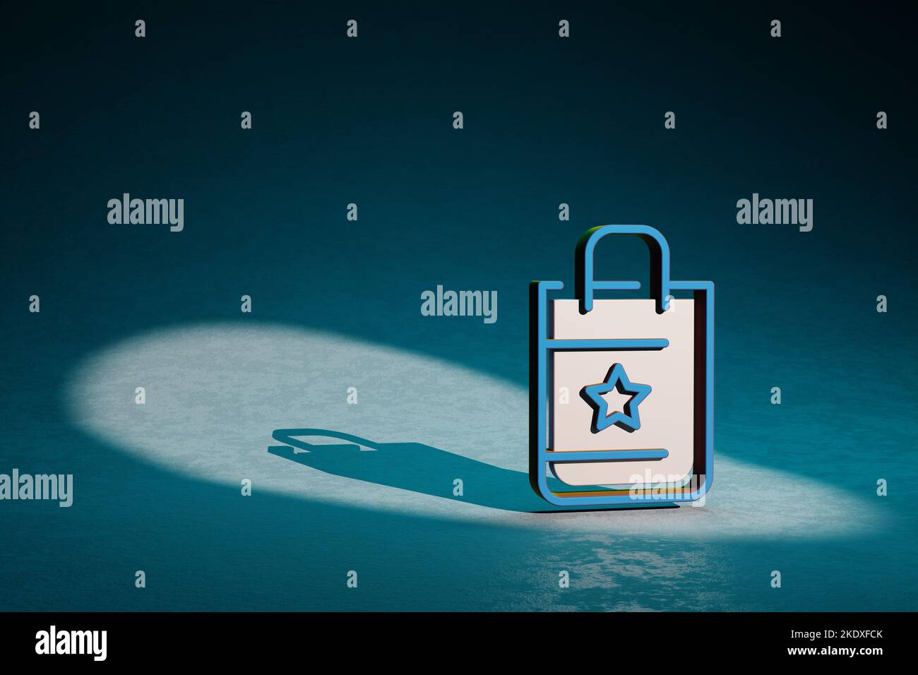 Beautiful abstract illustrations Shopping Bag And Star symbol icon on a ...