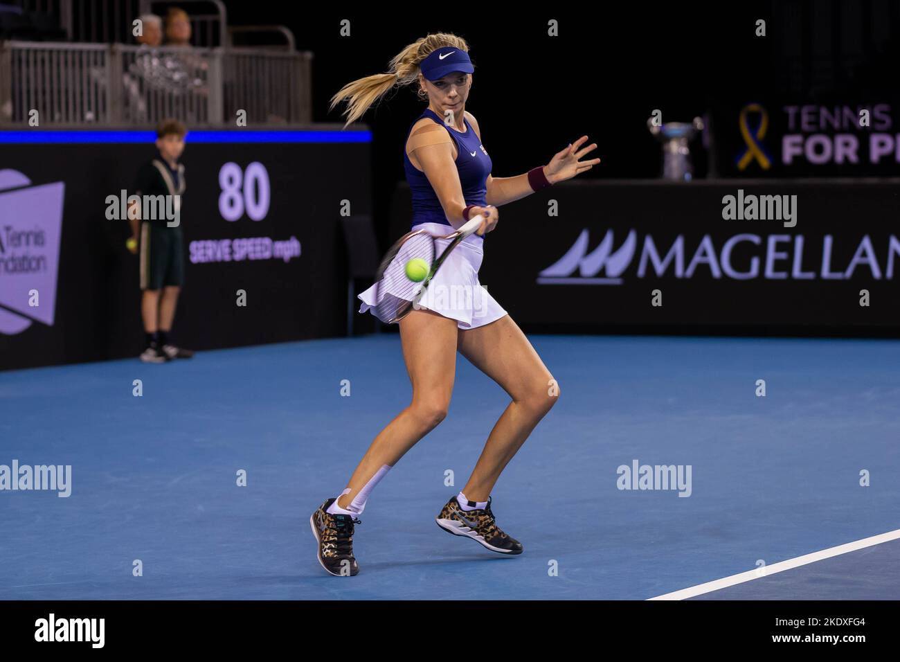 Glasgow, Scotland 8th November 2022. Yulia Putintseva of Kazakhstan ...