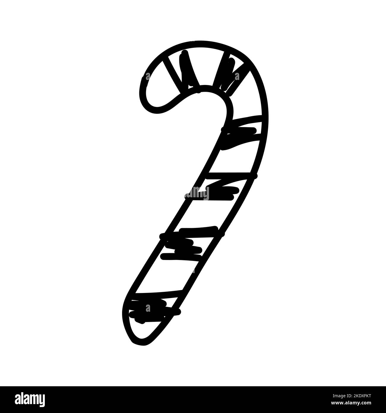 Outline candy cane Black and White Stock Photos & Images - Alamy