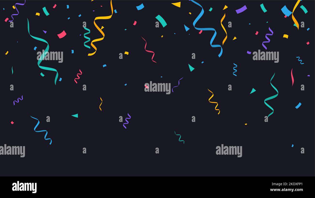 Confetti background. Festive backdrop. Party design with colorful ...