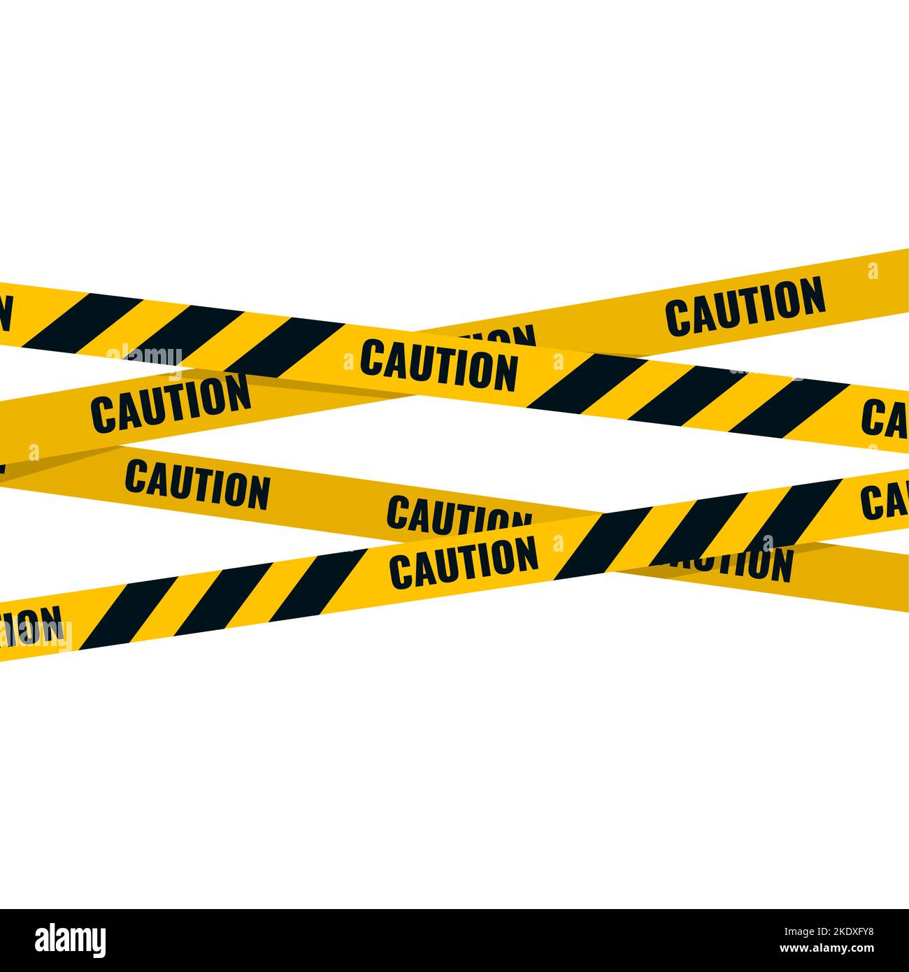 Caution tape. Caution yellow warning lines isolated on white. Vector ... Caution tape. Caution yellow warning lines isolated on white. Vector ...
