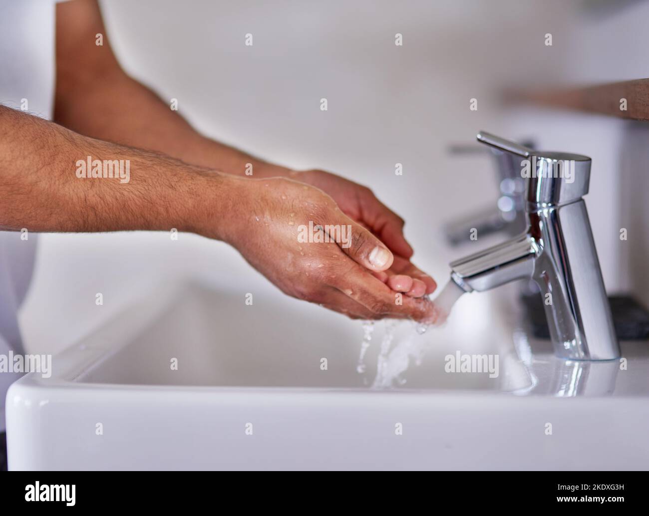 Poor man washing hi-res stock photography and images - Alamy