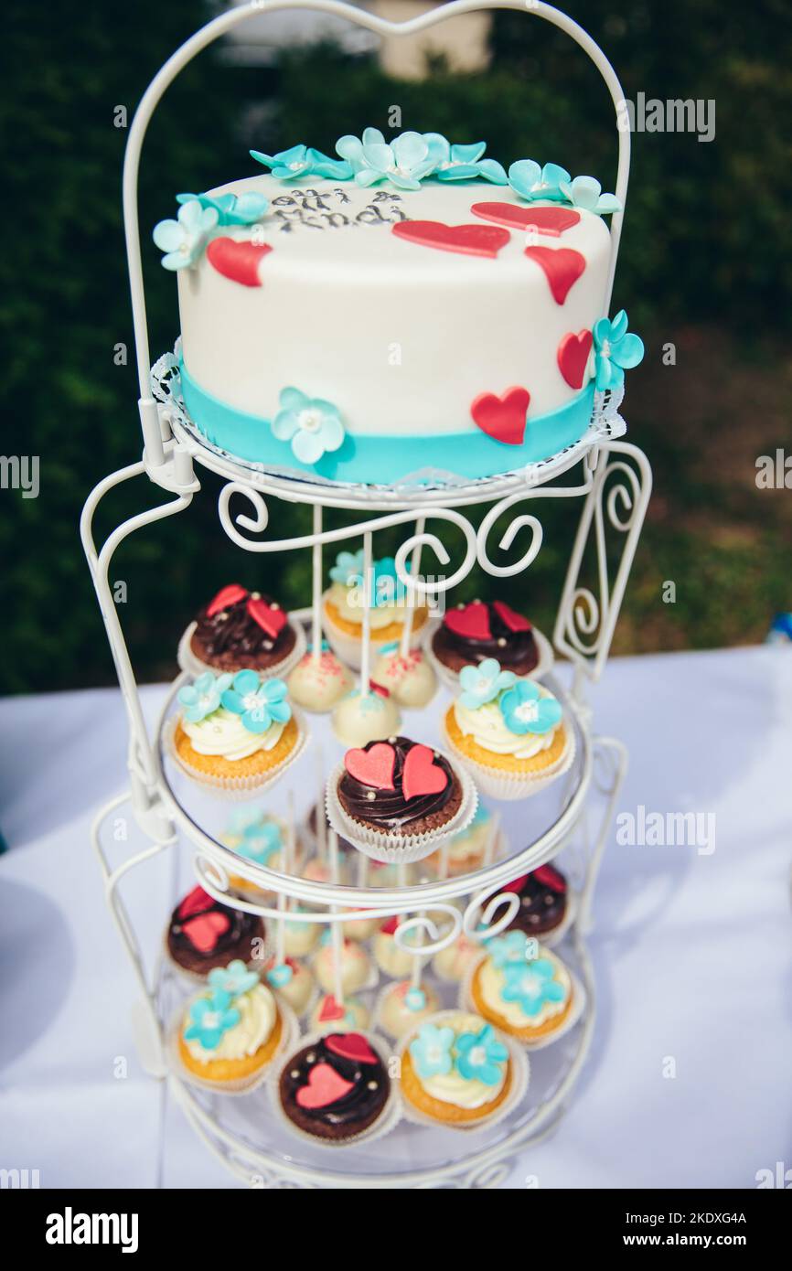 Cake celebration marriage wedding delicious food ceremony Stock Photo ...
