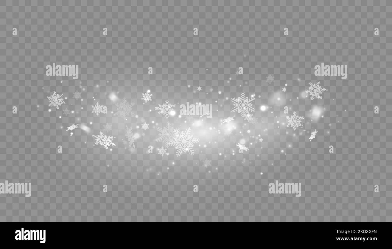 Snowstorm. Cold snow wind isolated. Vector illustration Stock Vector ...