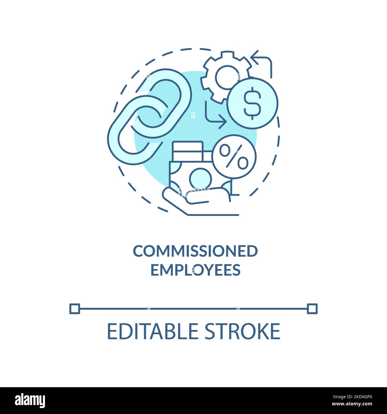 Commissioned employees turquoise concept icon Stock Vector Image & Art ... Commissioned employees turquoise concept icon Stock Vector Image & Art ...