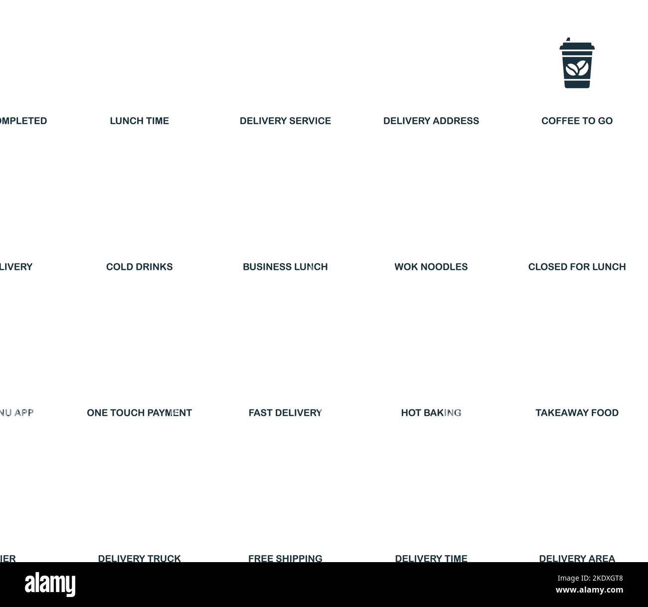 Coffee To Go icon. Monochrome simple Food Delivery icon for templates ...