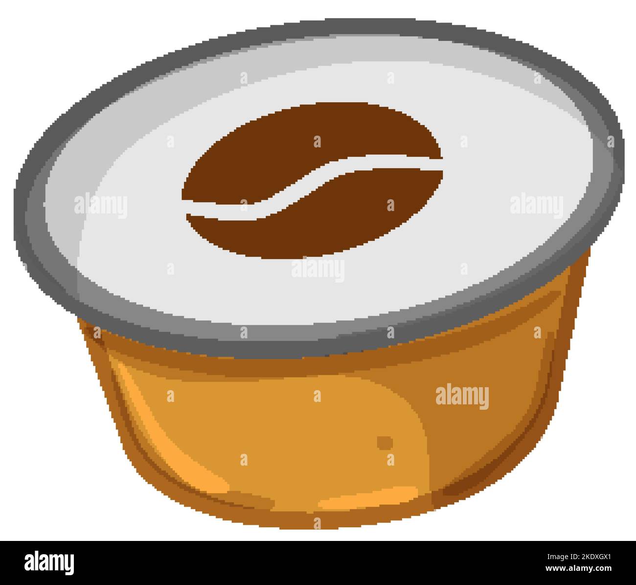 cup capsule coffee cartoon vector illustration Stock Vector Image & Art ...