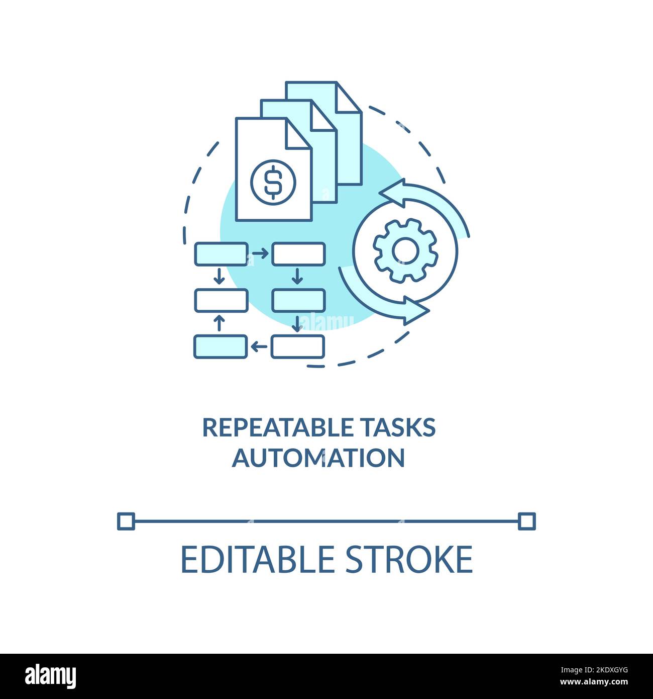 Repeatable tasks automation turquoise concept icon Stock Vector Image ... Repeatable tasks automation turquoise concept icon Stock Vector Image ...