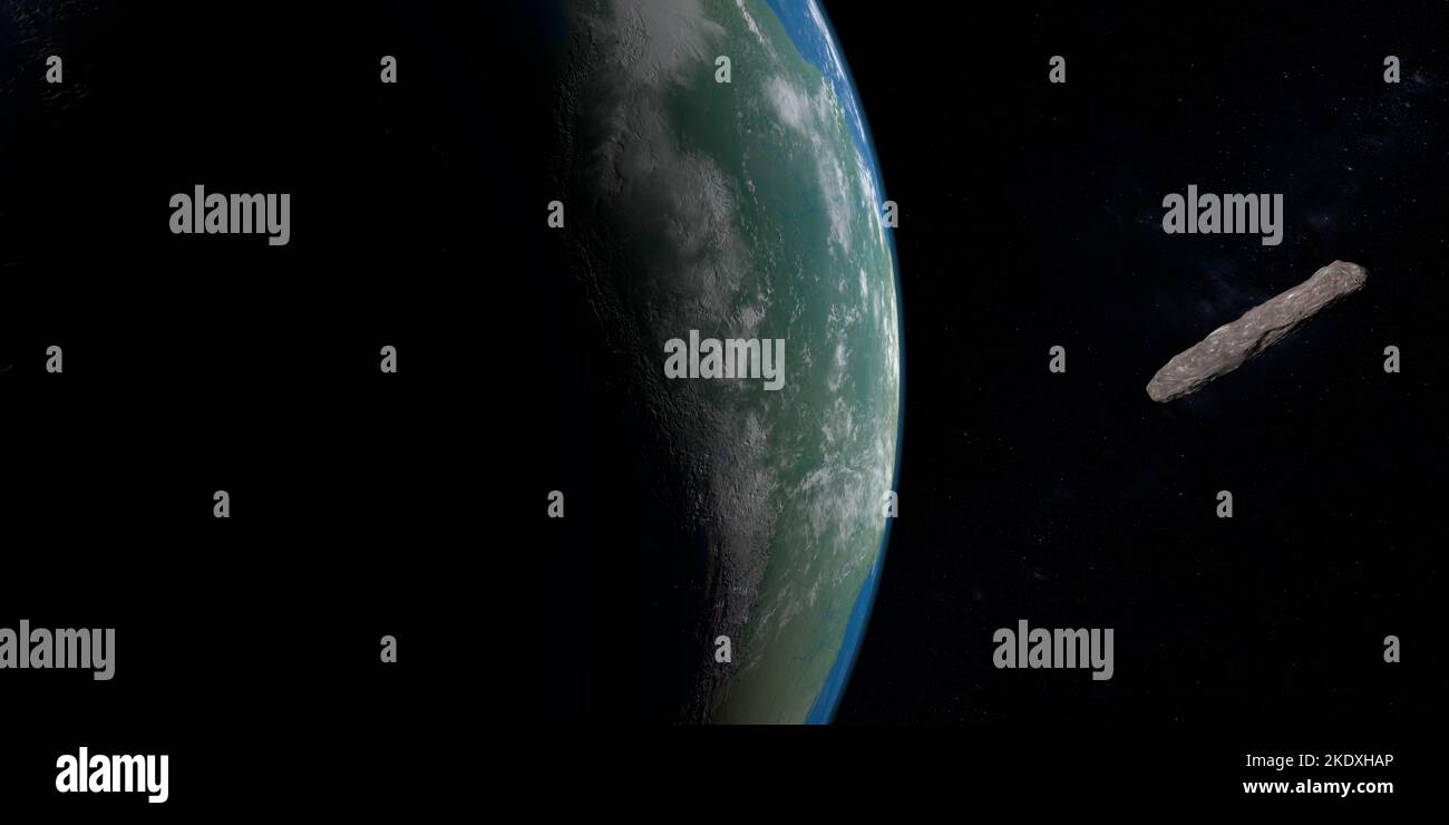 Oumuamua, interstellar object, orbiting around earth planet Stock Photo ... Oumuamua, interstellar object, orbiting around earth planet Stock Photo ...
