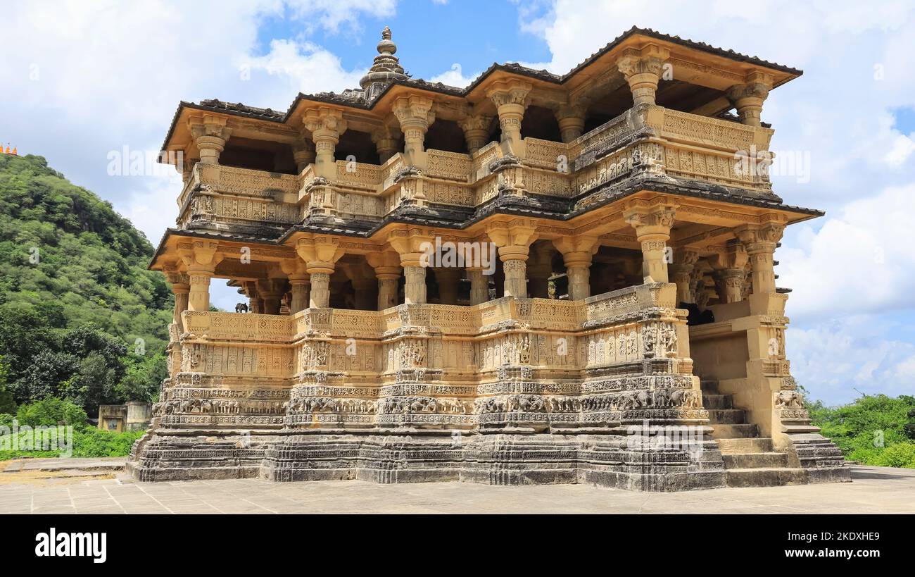 Side View of Naulakha Temple, built by Jethwa rulers in 11th century ...