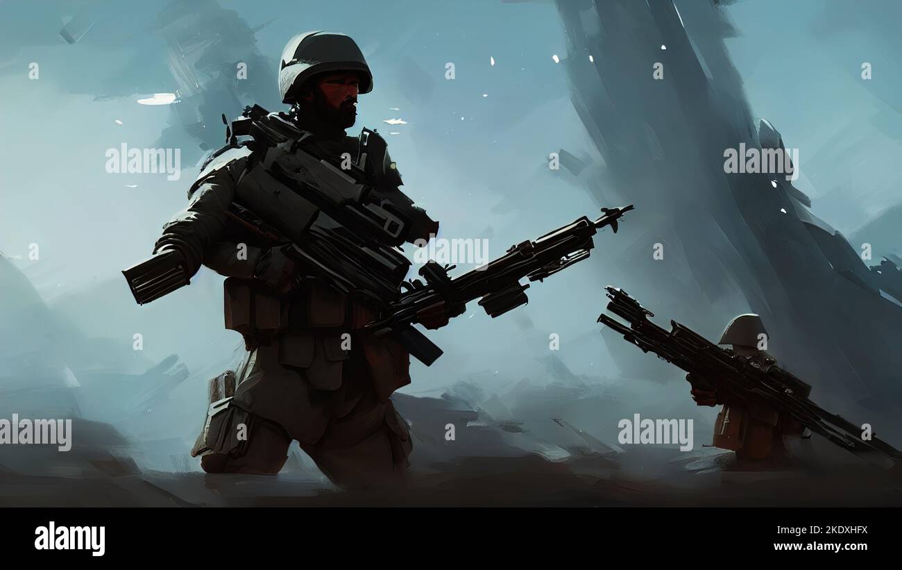 Battlefield scene poster hi-res stock photography and images - Alamy