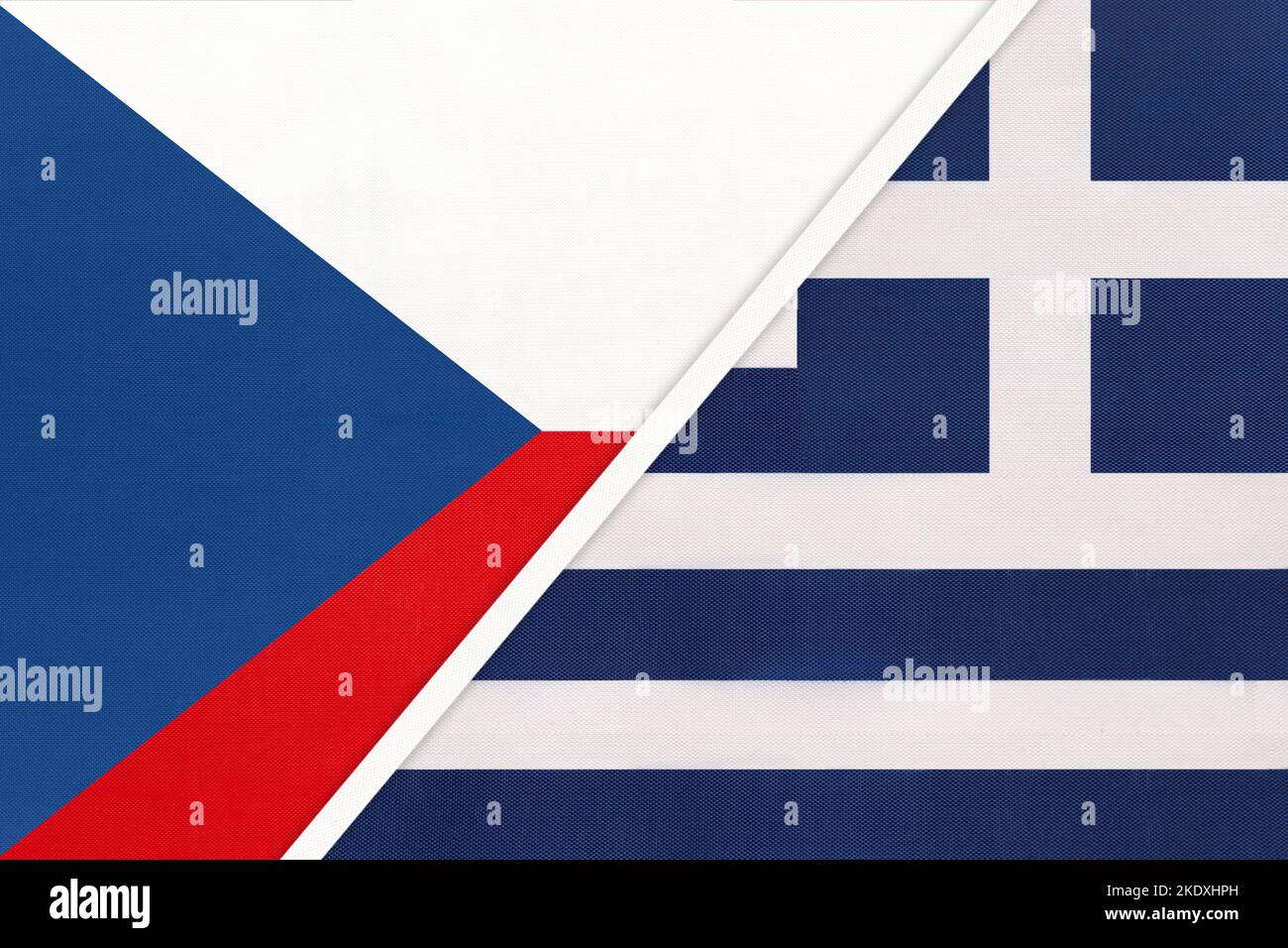 Czech Republic and Greece or Hellenic Republic, symbol of country ...