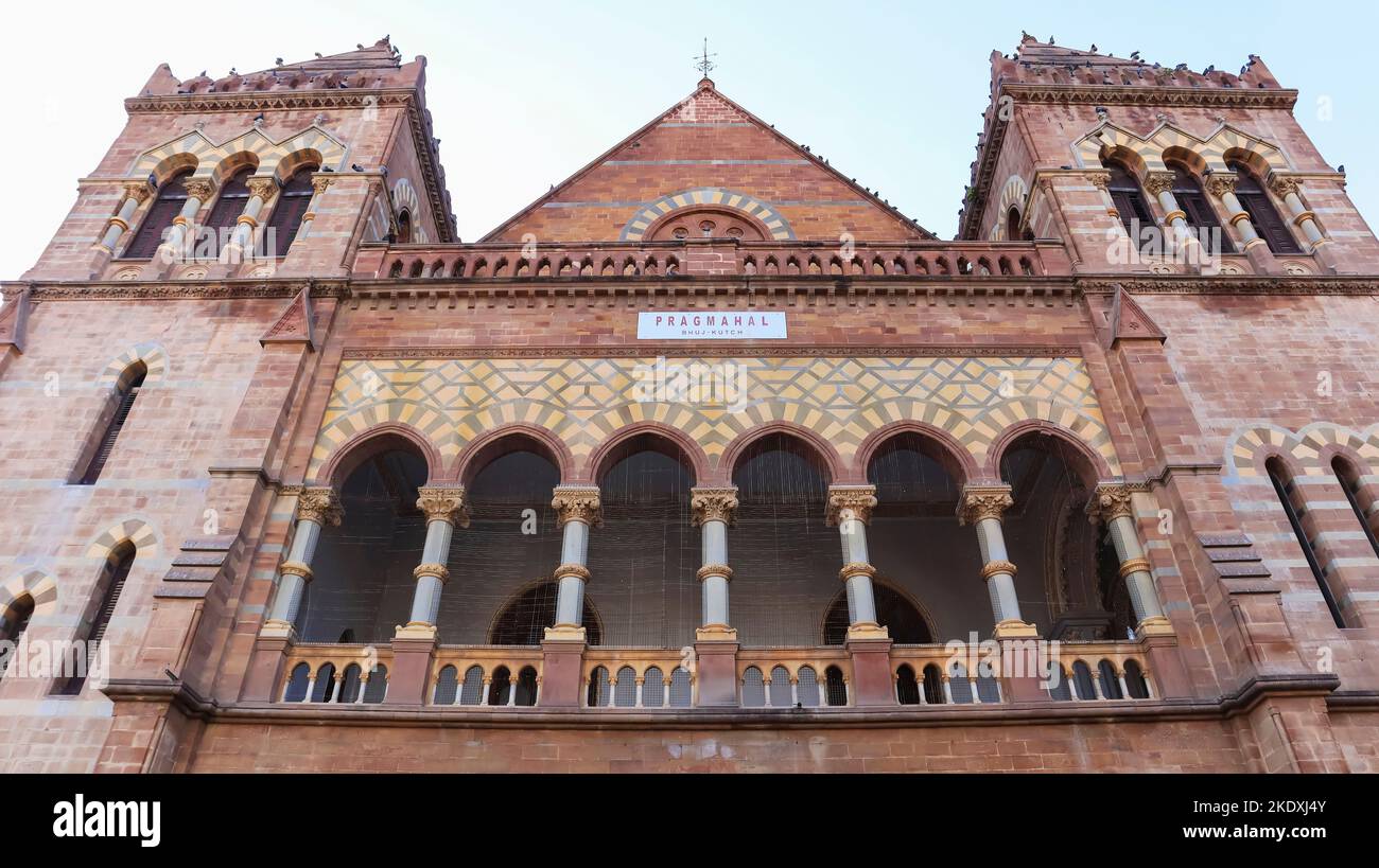 Rear View of Prag Mahal, Bhuj, Gujarat, India Stock Photo - Alamy