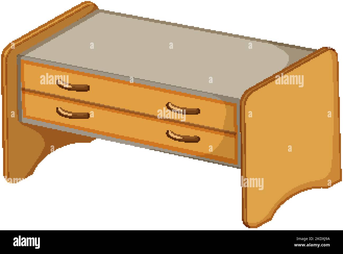 desk kid table cartoon vector illustration Stock Vector Image & Art - Alamy