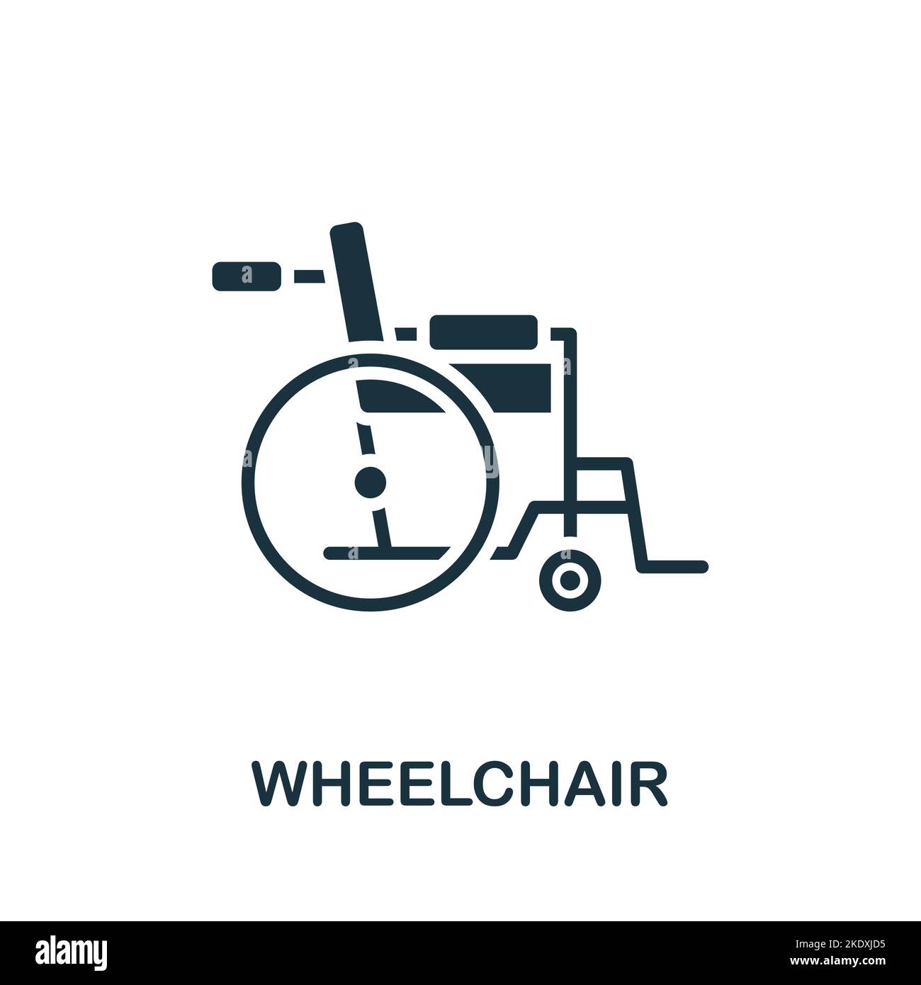 Wheelchair icon. Monochrome simple Healthcare icon for templates, web ... Wheelchair icon. Monochrome simple Healthcare icon for templates, web ...