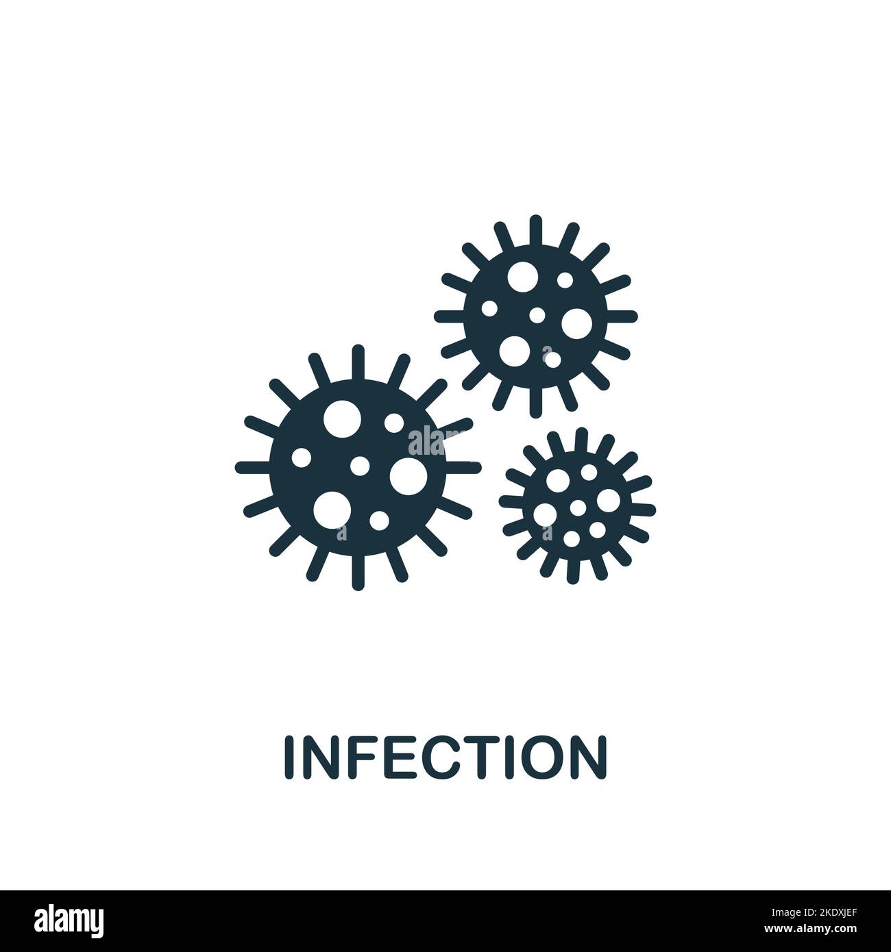 Infection icon. Monochrome simple Healthcare icon for templates, web ...