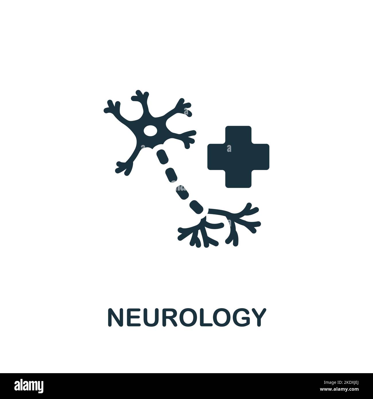 Neurology icon. Monochrome simple Healthcare icon for templates, web ...