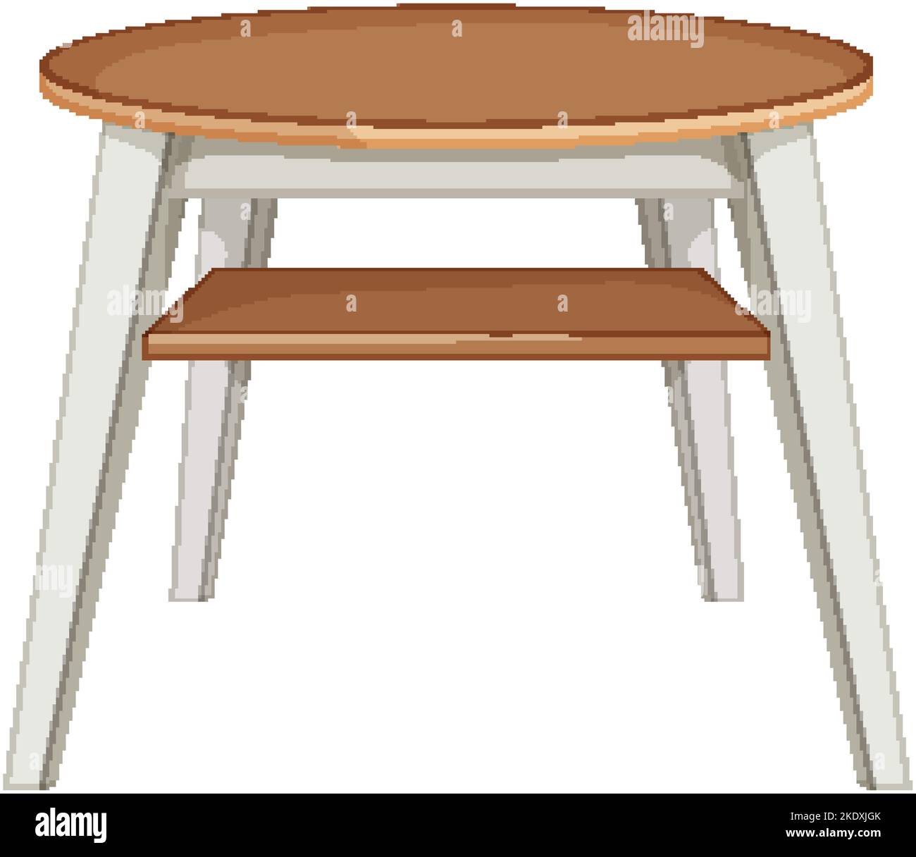 wooden kid table cartoon vector illustration Stock Vector Image & Art ...