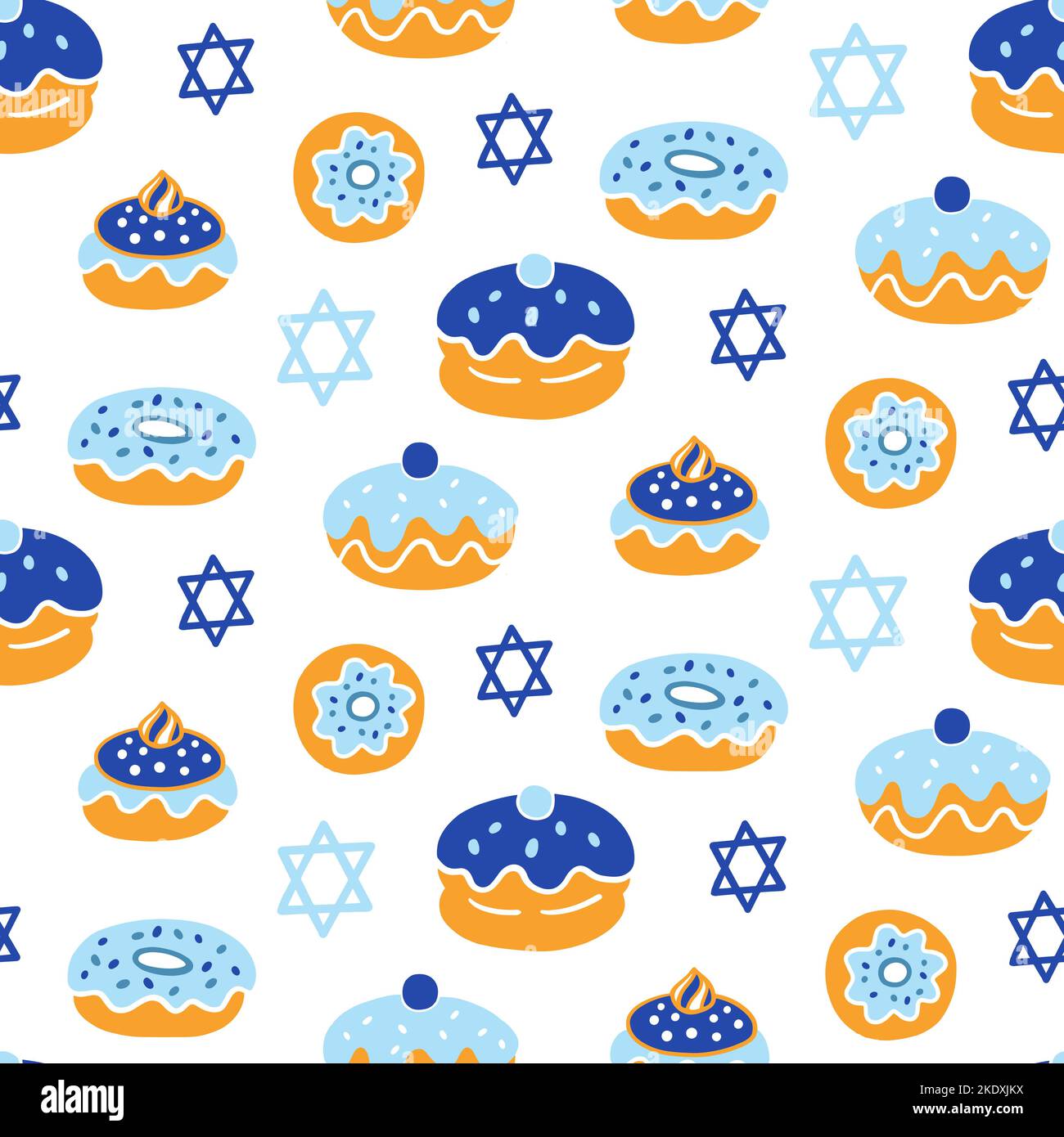 Happy Hanukkah seamless pattern Stock Vector Image & Art - Alamy